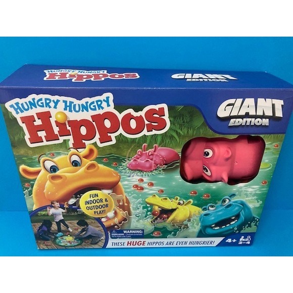 Hasbro | Games | Hungry Hungry Hippos Giant Edition Boardgame Hasbro ...